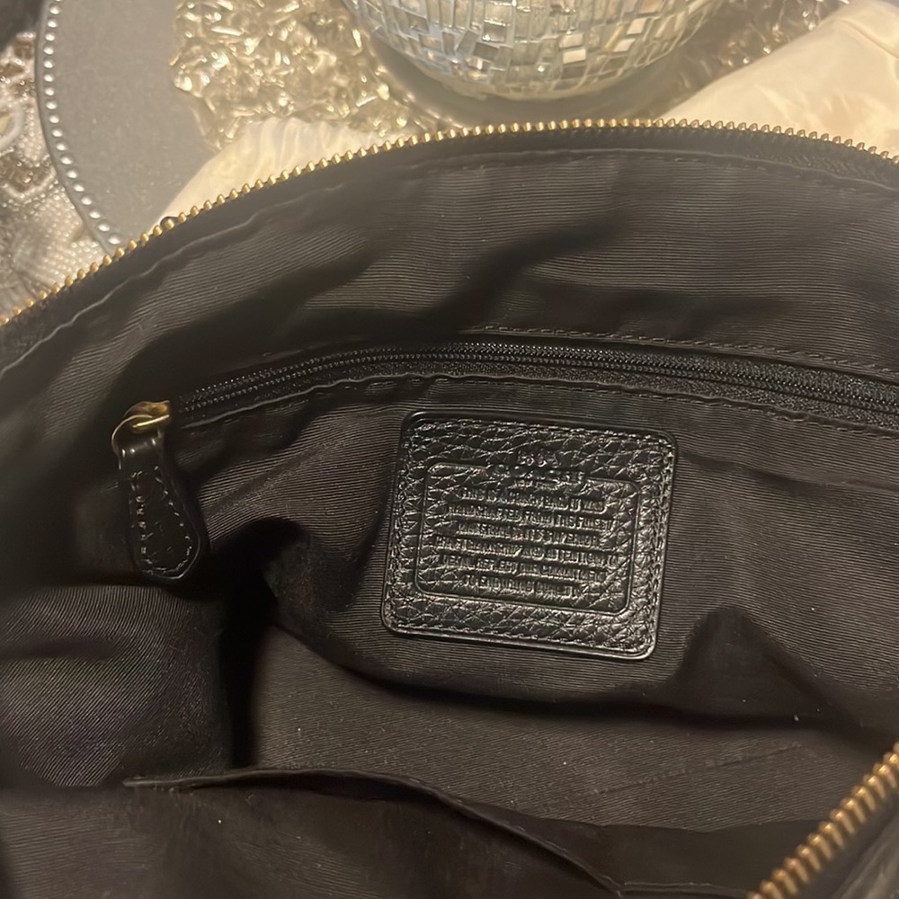 Coach Signature Black Detachable Strap Bag. - Gem